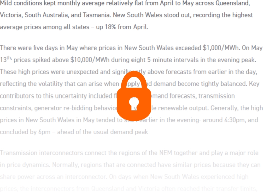 Energy Market Wrap: May 2025 - Flow Power